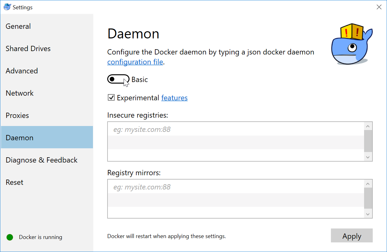 Docker for Windows behind a corporate web proxy: tips and tricks ...